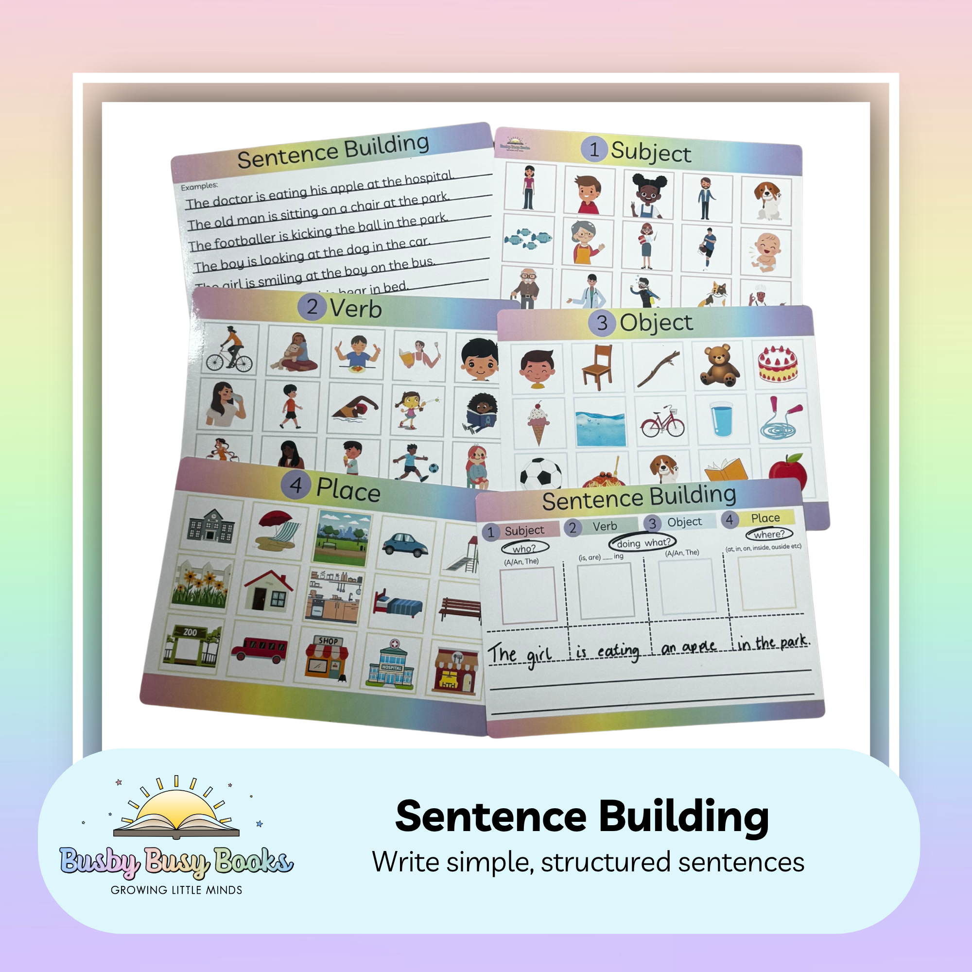 Sentence Building Pack – Busby Busy Books
