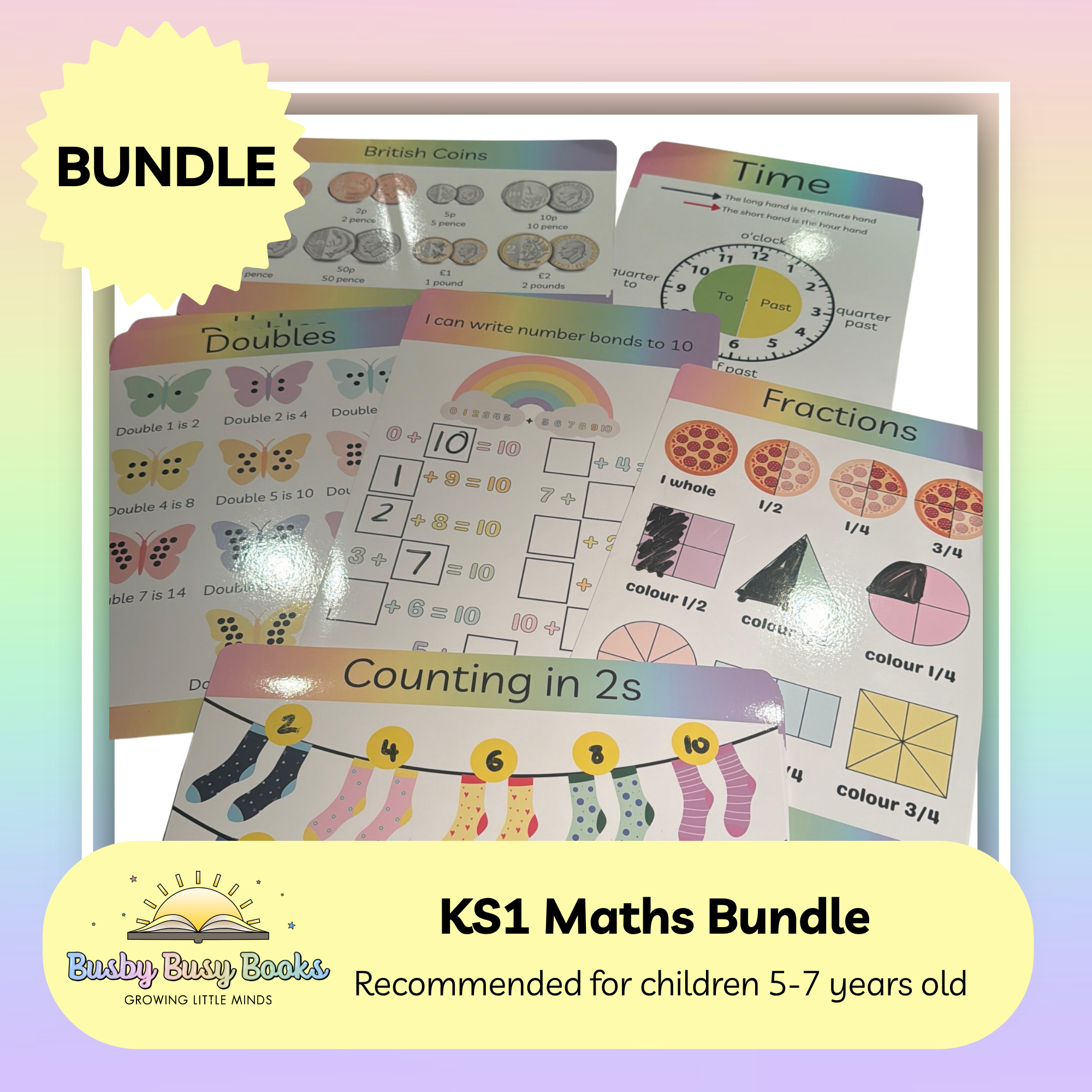 KS1 - Maths Bundle - Year 1/2 (Age 5-7 years) – Busby Busy Books