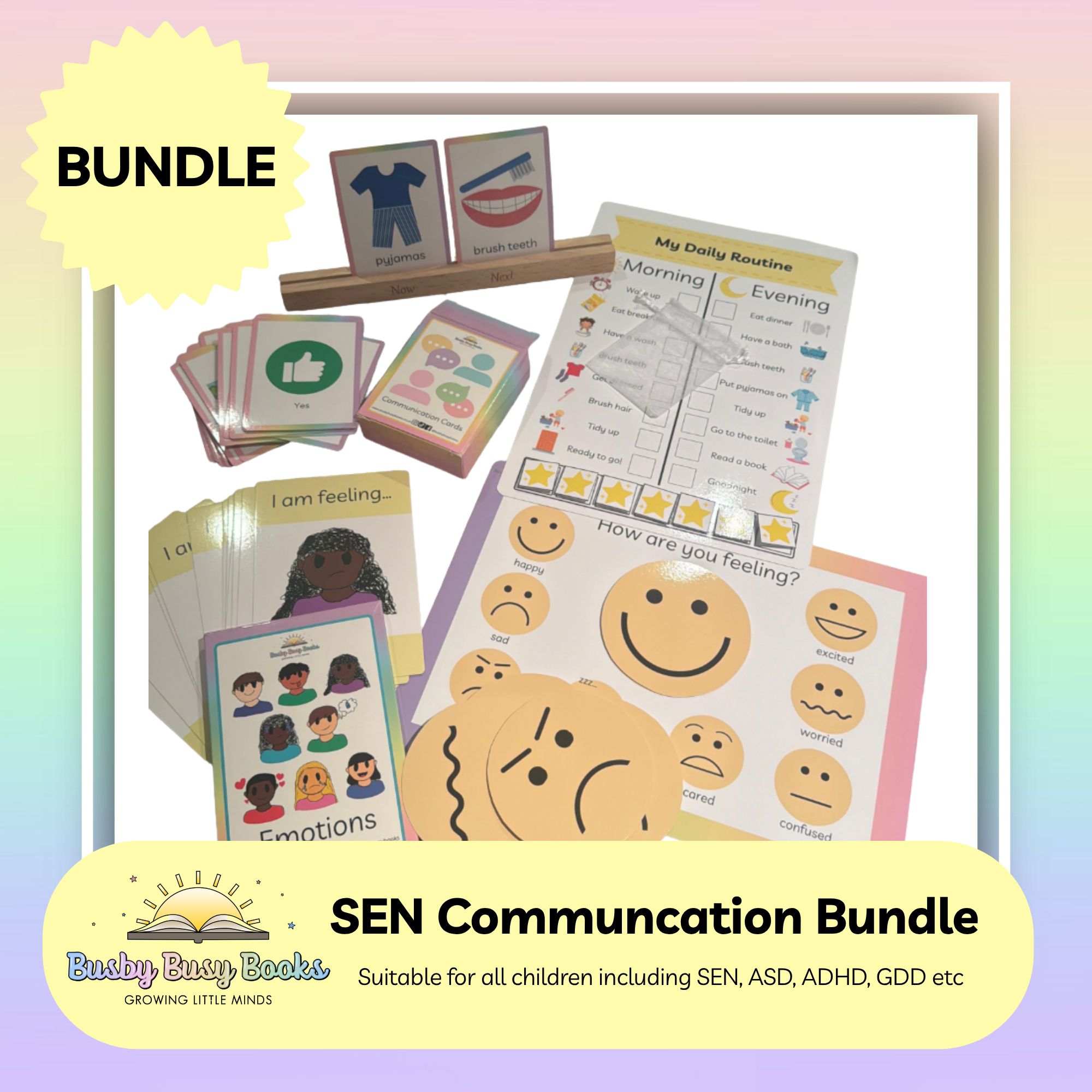 Communication SEN Bundle - ASD/ADHD/GDD/Autism etc – Busby Busy Books