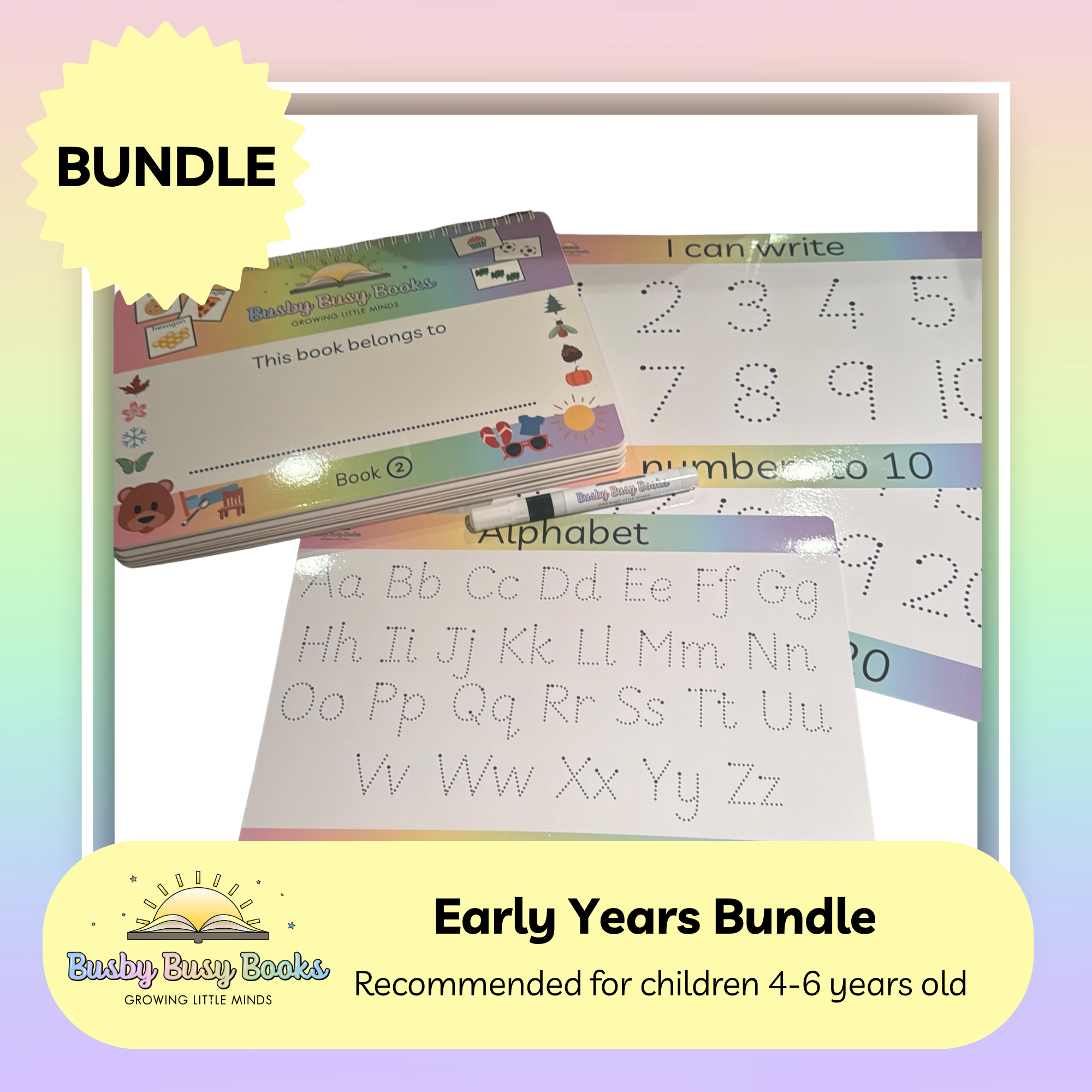 Early Years - 4-6 years bundle – Busby Busy Books