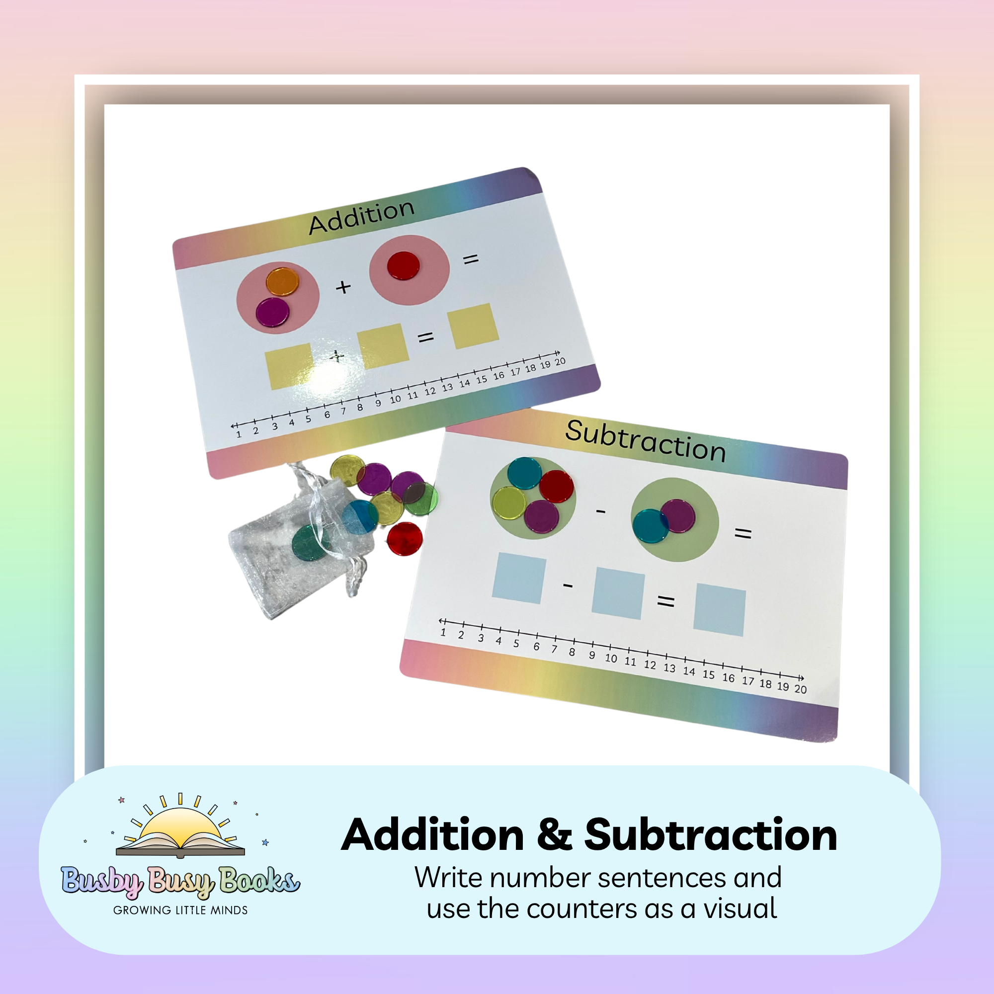 Addition and Subtraction Mats – Busby Busy Books