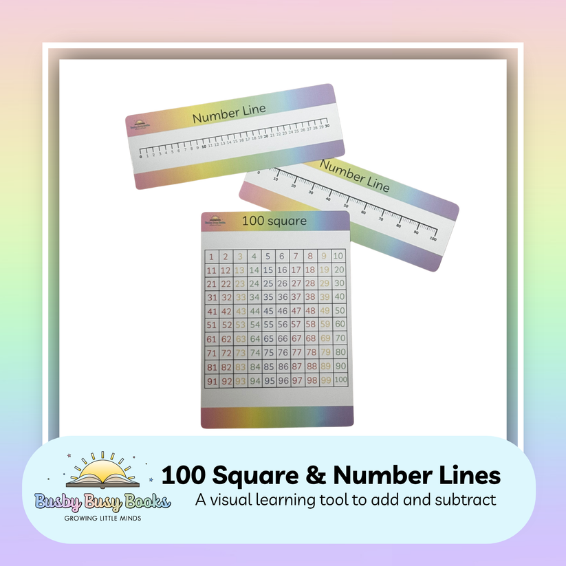 100 square / Number Lines – Busby Busy Books